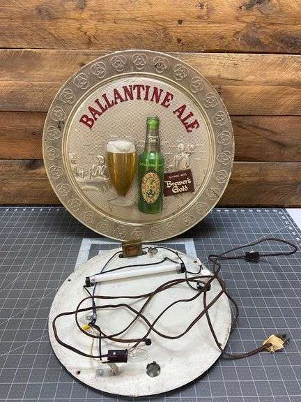 Ballantine's Ale Advertising Light - Bid On Estates Auction Services