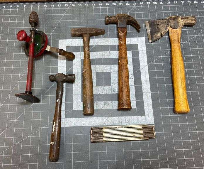 Buckeye Hatchet, Hammers, Lufkin Rule - Bid On Estates Auction Services
