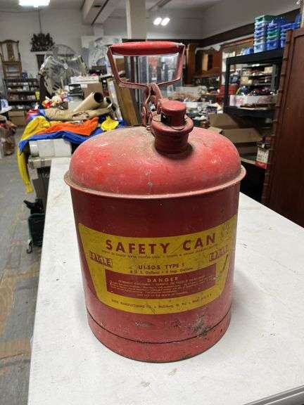 Eagle Safety Style Gas Can - Bid On Estates Auction Services