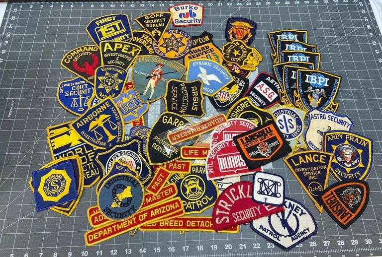 Security Guard Uniform Patches - Bid On Estates Auction Services