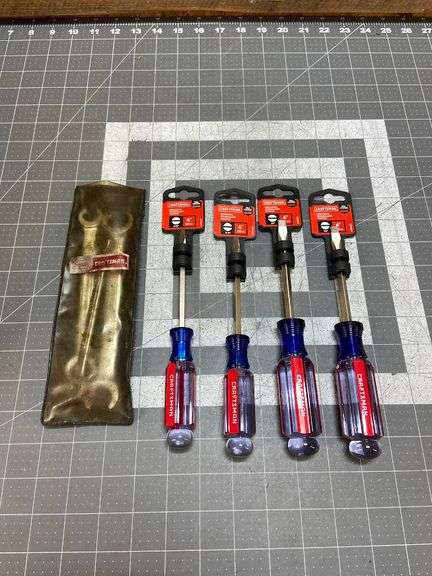 Craftsman Line Wrenches and 4x of New Flathead Screwdrivers - Bid On ...
