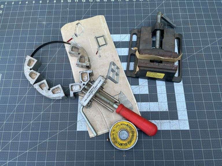 Merle Adjustable Clamp and Drill Press Vise - Bid On Estates Auction ...