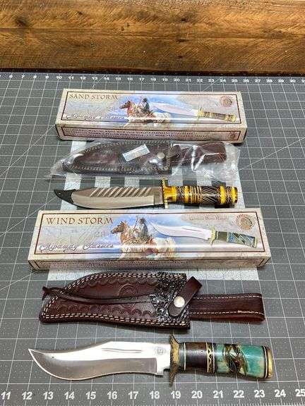 2 Bowie Knives by Chipaway Classics. Wind Storm and Sandstorm - Bid On ...