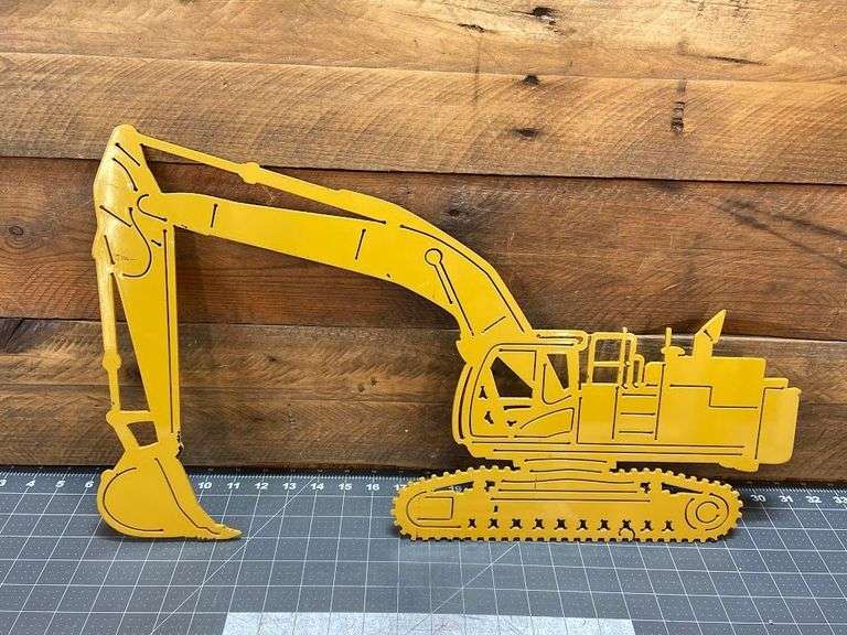 24" Laser Cut Steel Excavator - Bid On Estates Auction Services