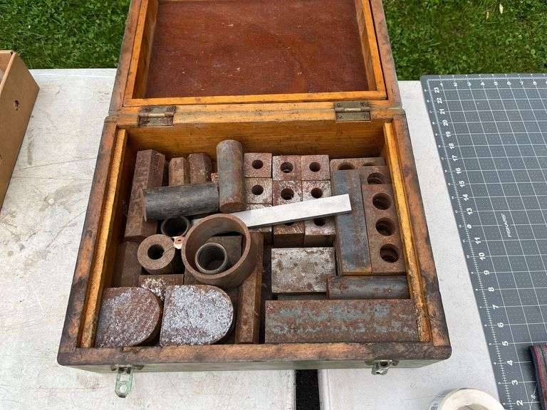 Wood Box filled with Steel. (very heavy - about most I can carry by ...