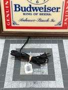 Budweiser Illuminated Bar Clock (does light up) - Bid On Estates ...