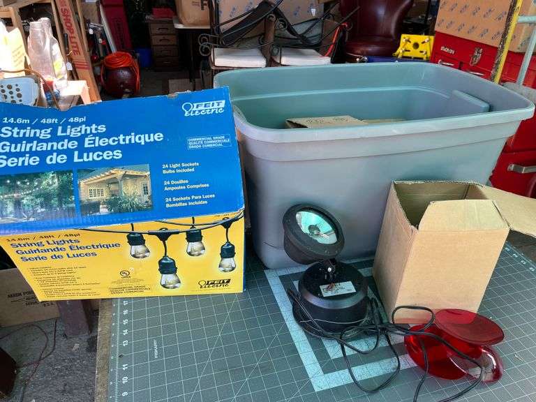 String Lights and Projector Lights - Bid On Estates Auction Services