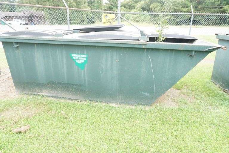 8 Yard Commercial rearload container - Bonnette Auctions