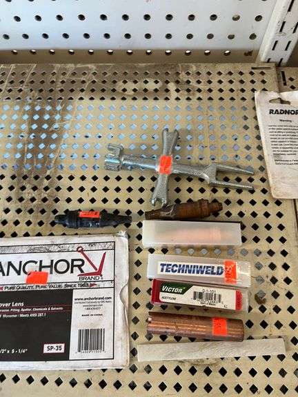 Box of Misc - Cable Connector, Striker, Cutting Attachment, Wire Brush ...