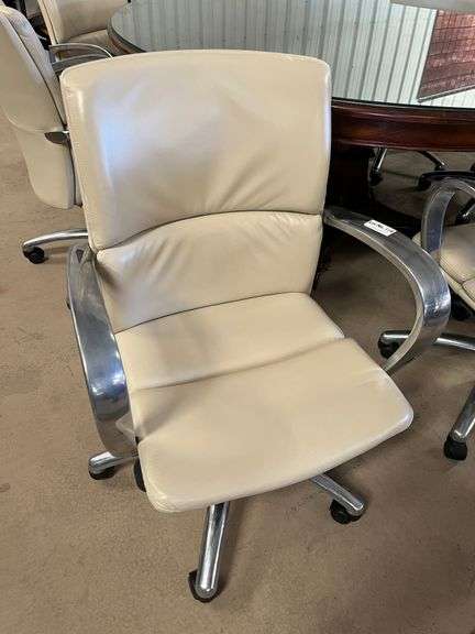 Leather Conference Table Chairs - Bonnette Auctions