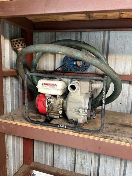 Honda WT20X Trash Pump w/ Hoses - Bonnette Auctions
