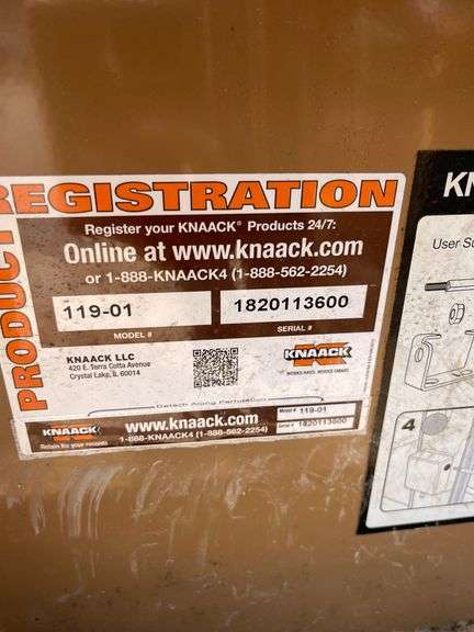 Knaack Job Box Model 119-02 - Bonnette Auctions