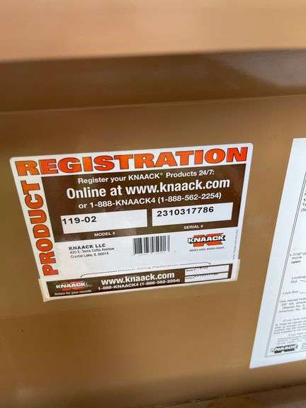 Knaack Job Box Model 119-02 - Bonnette Auctions