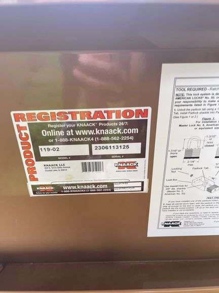 Knaack Job Box Model 119-02 - Bonnette Auctions
