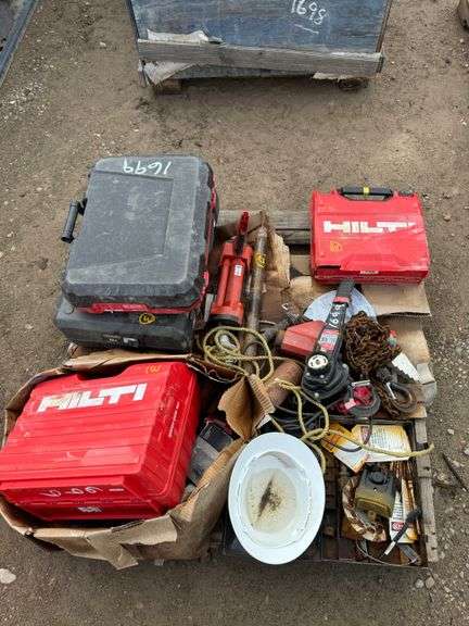 Miscellaneous Pallet of Hilti Gun, Rope - Bonnette Auctions