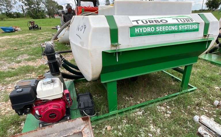 Turbo Turf Hydro Seeding System Honda GX90 Serial# 8636 - Bonnette Auctions