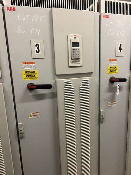 ABB single door electrical panel with VFD - Bonnette Auctions