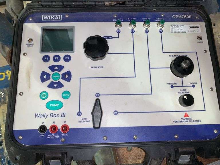 Wika Wally Box III Digital Pneumatic Calibrator - Bonnette Auctions
