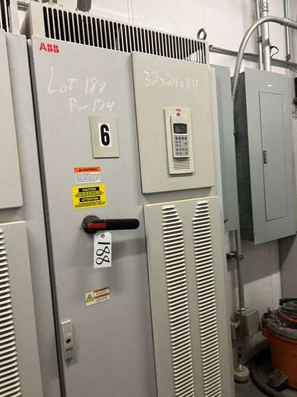 ABB single door electrical panel with VFD - Bonnette Auctions