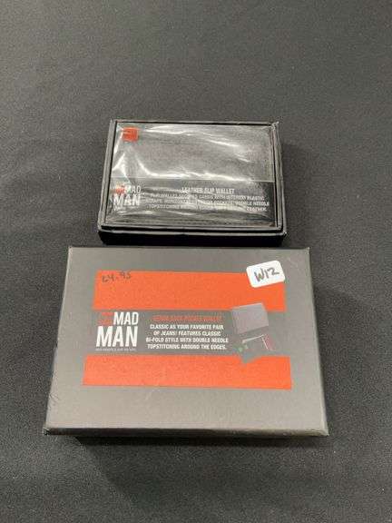Mad Men Denim Pocket Wallet & Mad Men Black Leather Flip Wallet ...