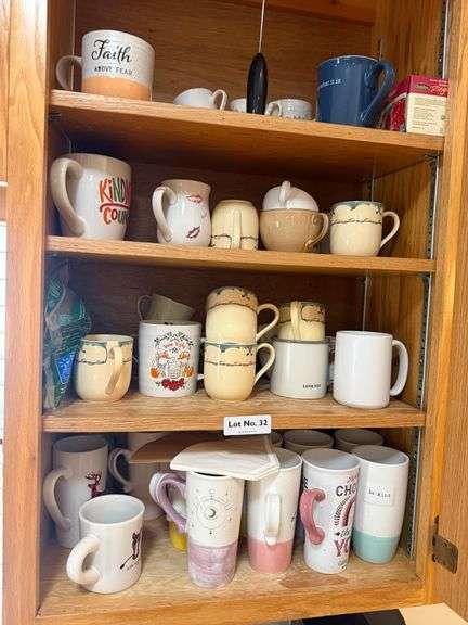 Large Lot of Coffee Cups - Bonnette Auctions