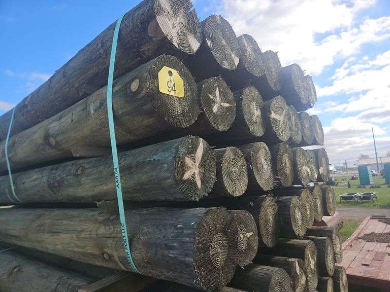 094 - (28) 6" X 8" TREATED FENCE POST - Bonnigson & Associates