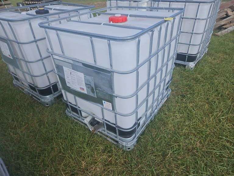 150 - (2) PLASTIC TOTES W/VALVE & METAL FRAME - Bonnigson & Associates