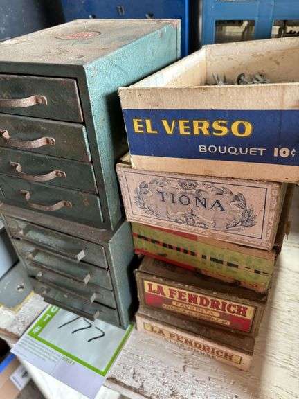 Metal storage drawers, and hardware, miscellaneous - Bonnigson & Associates