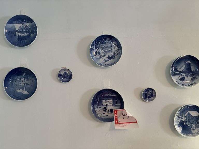 Blue wall plates - Bonnigson & Associates