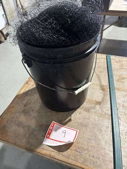 Plastic netting and plastic bucket - Bonnigson & Associates