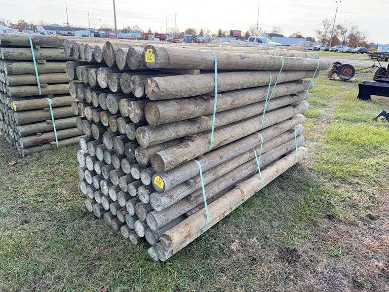 900 - (45) 4X8 TREATED FENCE POSTS - Bonnigson & Associates