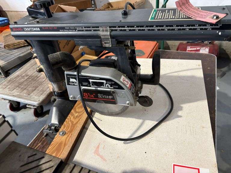 Craftsman 8 1/4 inch radio arm saw - Bonnigson & Associates