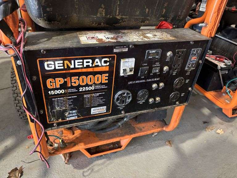 Generac GP 15000E generator - Bonnigson & Associates