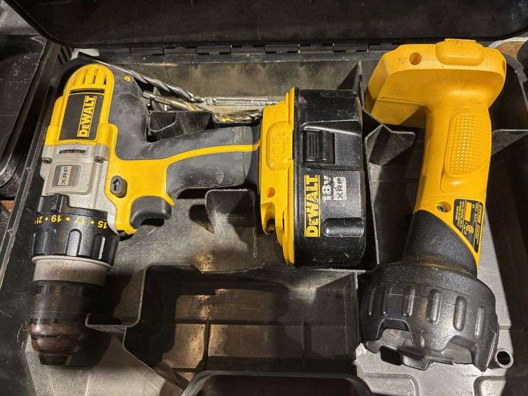 DeWalt cordless drill, flashlight base - Bonnigson & Associates