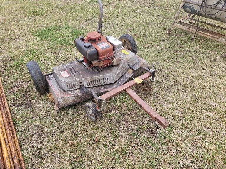 6832 - 4' PULLING BEHING MOWER W/10HP BRIGGS STRATTON - Bonnigson ...