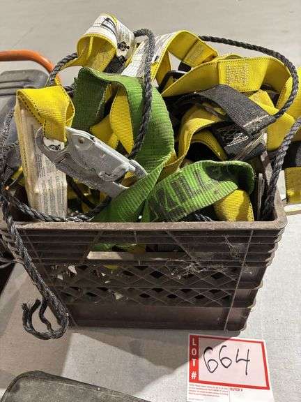 Crate of straps - Bonnigson & Associates