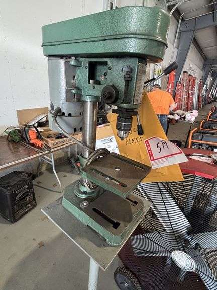 Drill press on stand - Bonnigson & Associates
