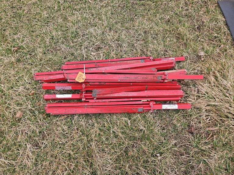 6433 - 8" SAFETY RACKS RED FLAT ROOTS - Bonnigson & Associates