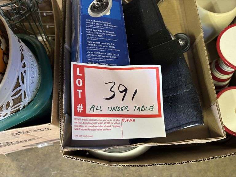 All items underneath table, decor, clock, etc. - Bonnigson & Associates