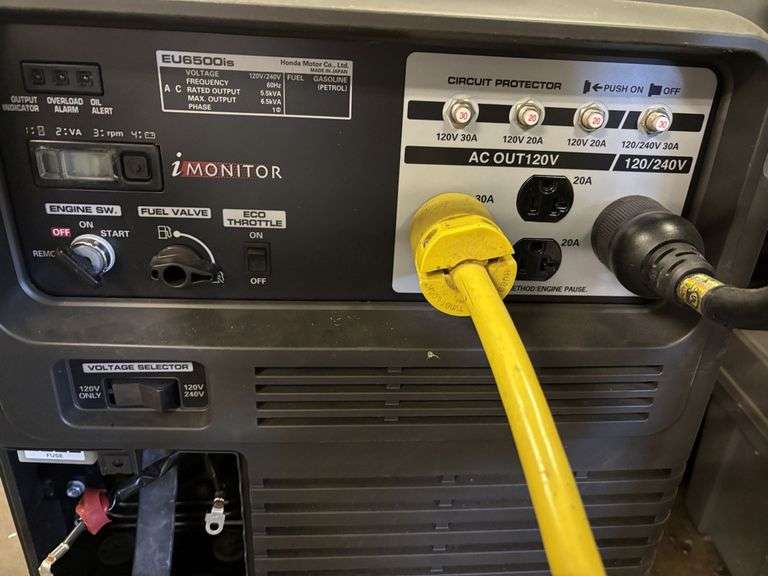 Honda EU6500IS inverter generator - Bonnigson & Associates