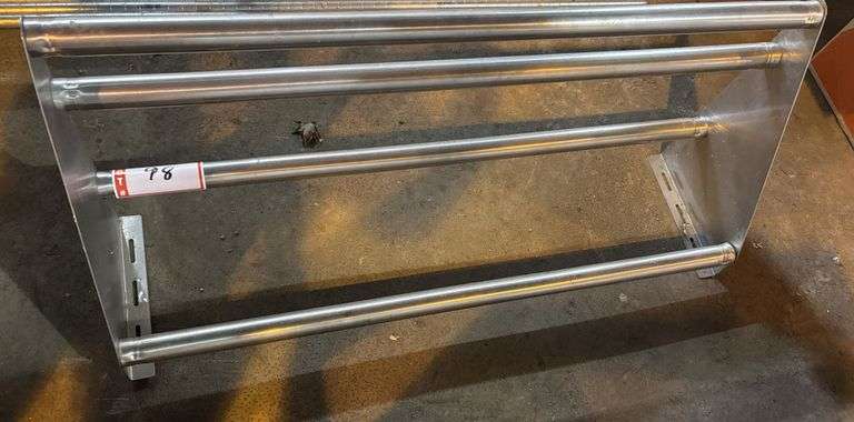 Overhead pan rack for stainless steel table - Bonnigson & Associates