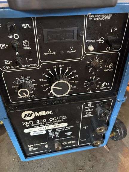 Miller XMT 300 cc/TIG welder - Bonnigson & Associates