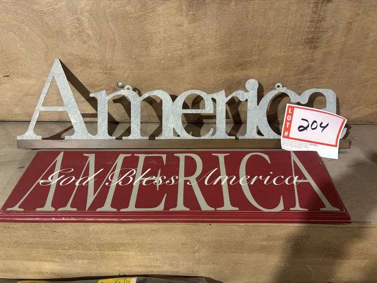 America and God Bless America signs - Bonnigson & Associates