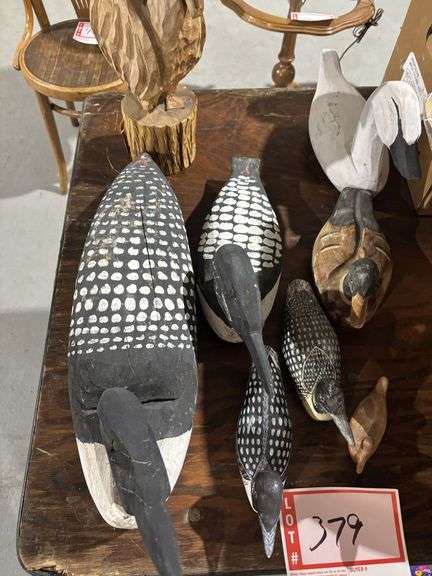 Duck decoy, models and pelican - Bonnigson & Associates