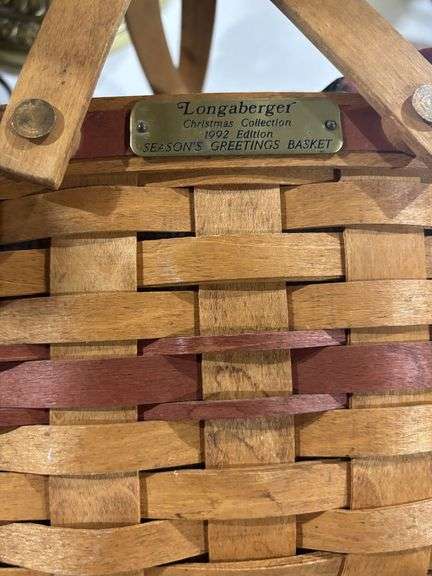 One Longaberger basket, lamps - Bonnigson & Associates