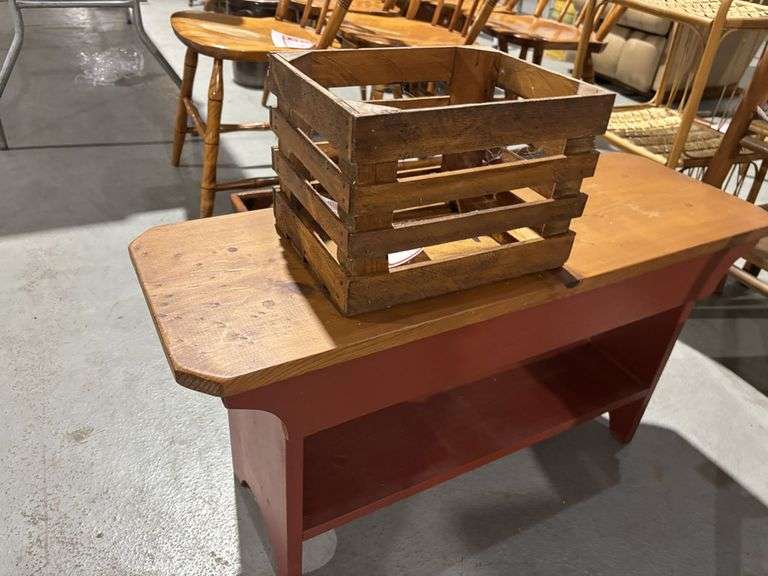 Bench and small crate - Bonnigson & Associates