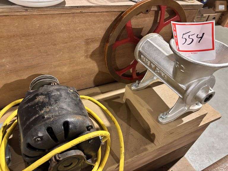 Grinder with electric engine parts missing - Bonnigson & Associates