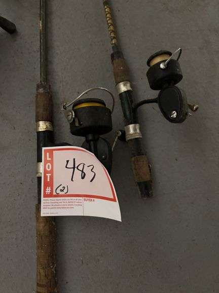 2 – fishing poles with reels - Bonnigson & Associates