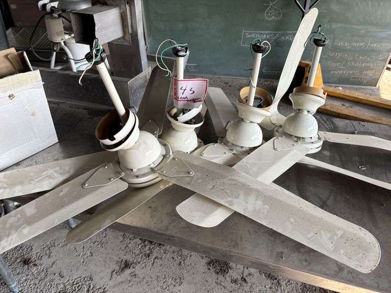 4 - ceiling fans with 7 straight blades - Bonnigson & Associates