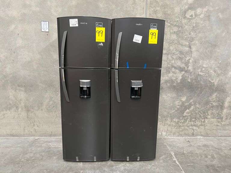 Lote de 2 refrigeradores, contiene: 1 Refrigerador con dispensador de ...